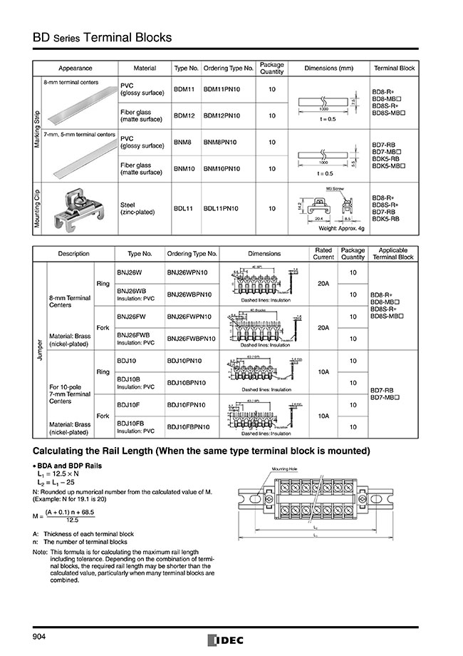 Jumper Fork for 10 Pole Terminal Blocks | IDEC | MISUMI Indonesia