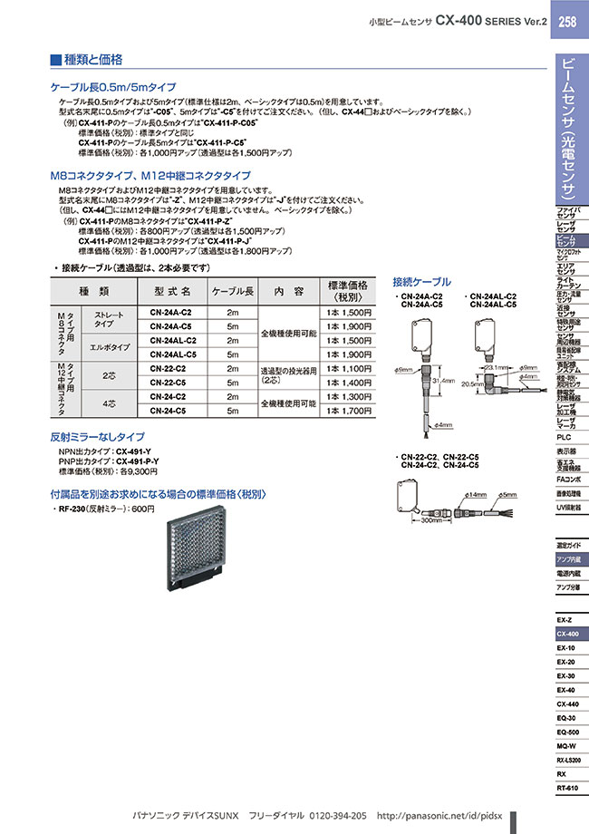 Quick-Connection Cable CN-2 Series | PANASONIC | MISUMI Indonesia
