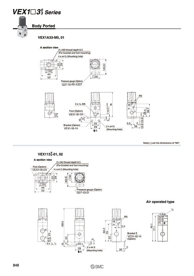 Power Valve: Precision Regulator VEX1 3 Series | SMC | MISUMI Indonesia